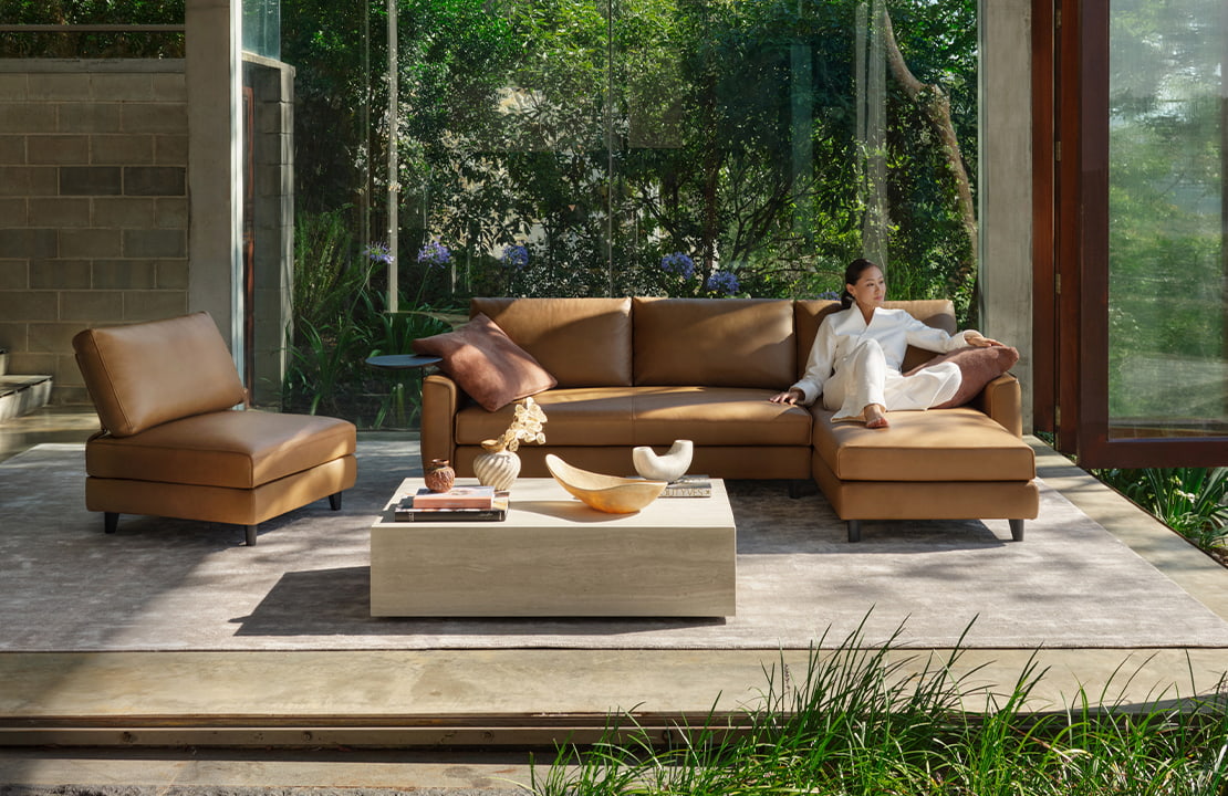 King | Delta III | Modular Leather Sofa